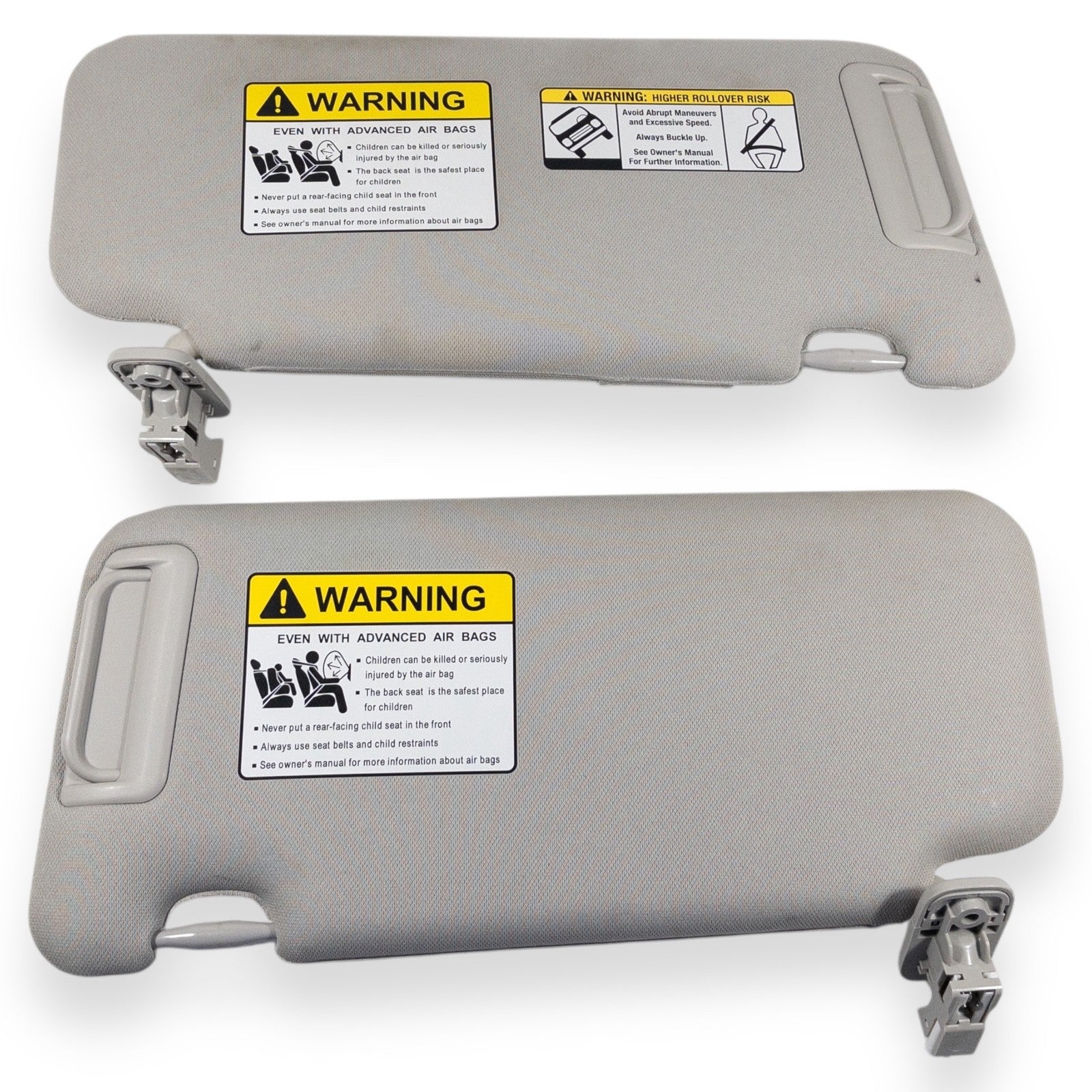 2017-2020 Mazda CX-5 Driver & Passenger Side Sun Visor Pair Set Cloth ...